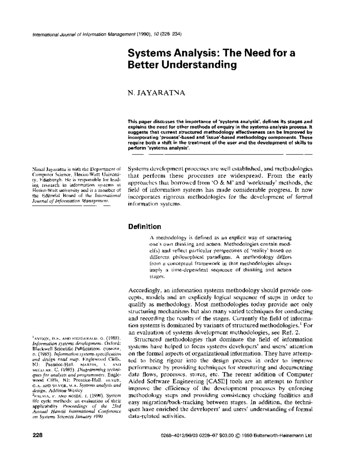 Jayaratna 1990 44de5ba70ef376b7947a638f1ad35918 - lnternafional Journal ...