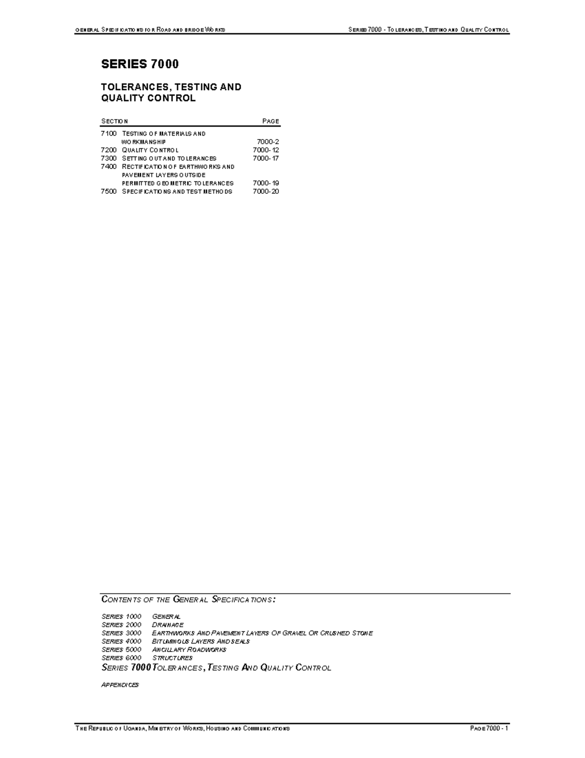 Series 7000 Tolerances, Testing, and Quality Control Mo WHC 2005 ...