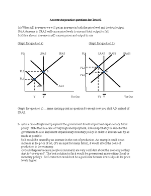 Economics Test 3 - notes for third test - Economics Test 3 Aggregate ...
