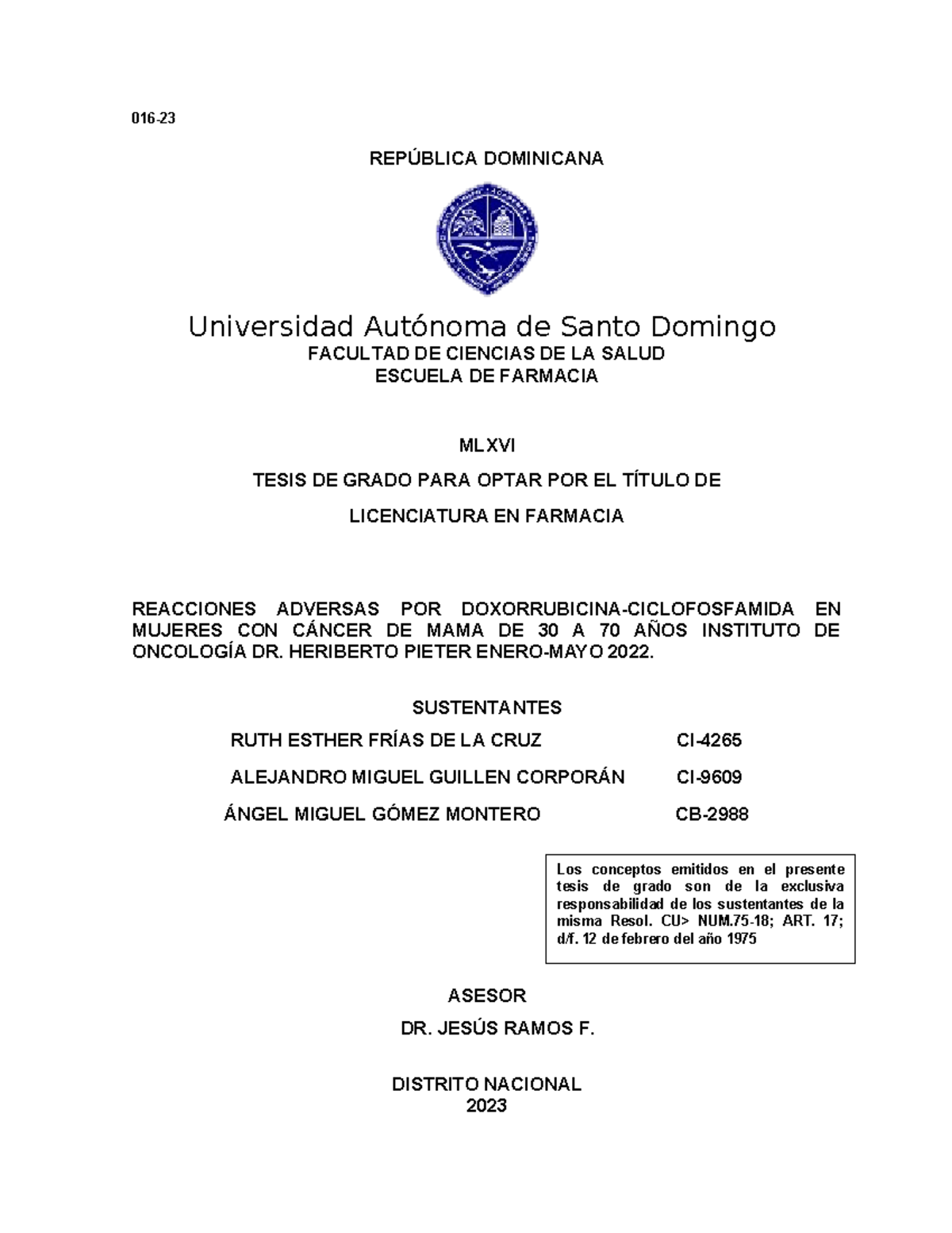 Tesis Ruth, Alejandro, Angel Completa-3 - 016- REPÚBLICA DOMINICANA ...