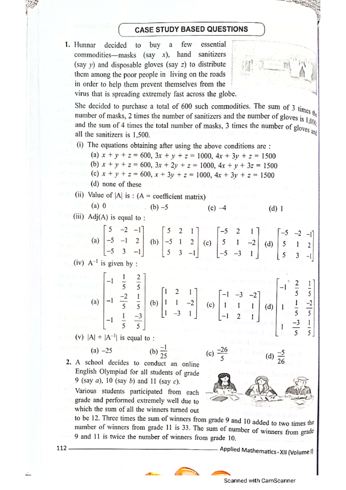 Case studies ( Matrices & Determinants) 2 - Mathematics: Analysis and ...