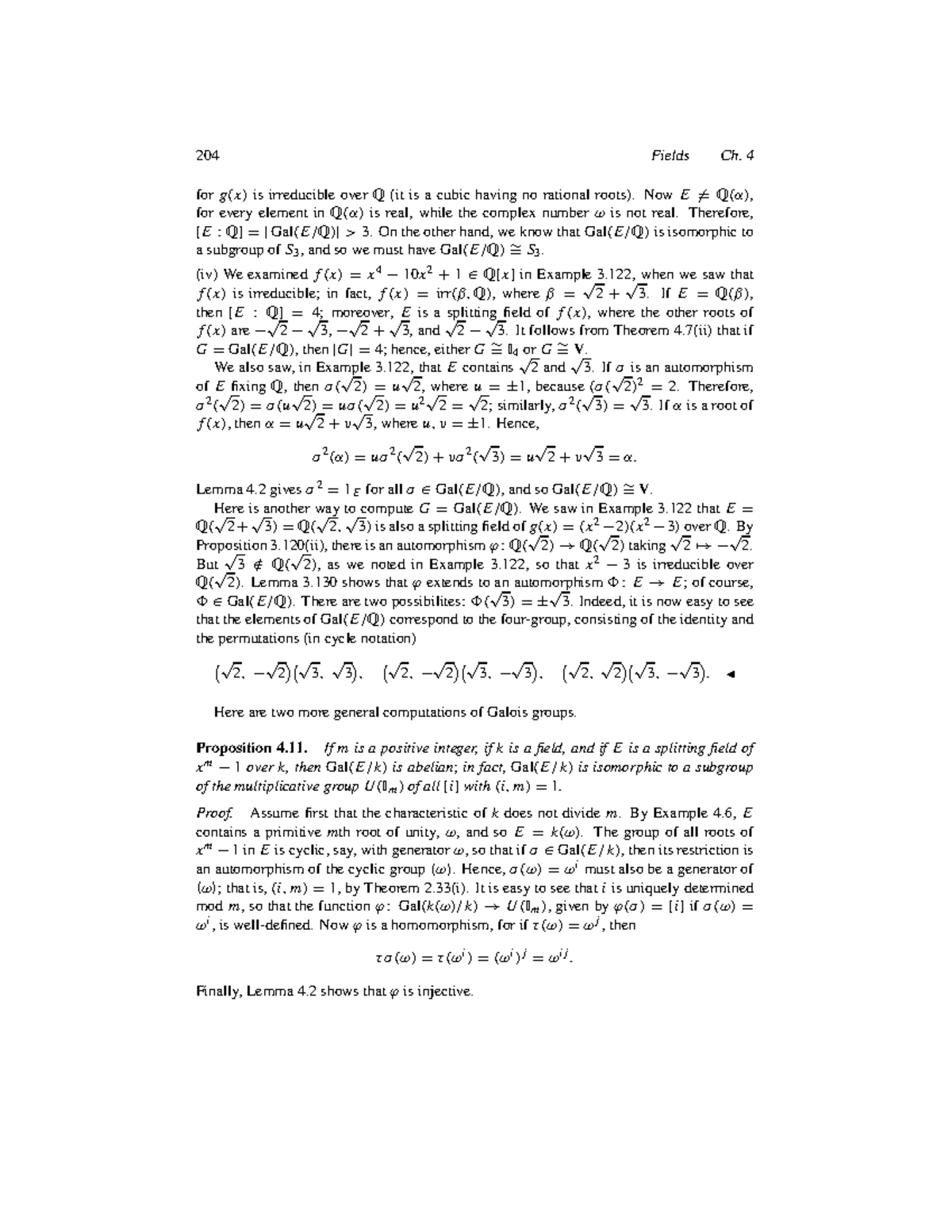 0220-0222 - Basic Algebra 101 - 204 Fields Ch. 4 for g(x) is ...
