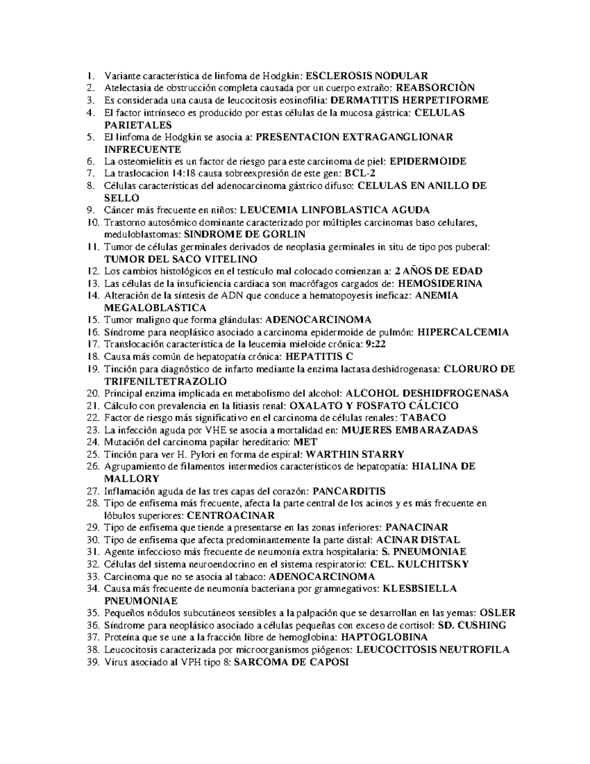 Completacion REPO PATO SIST - Variante característica de linfoma de ...