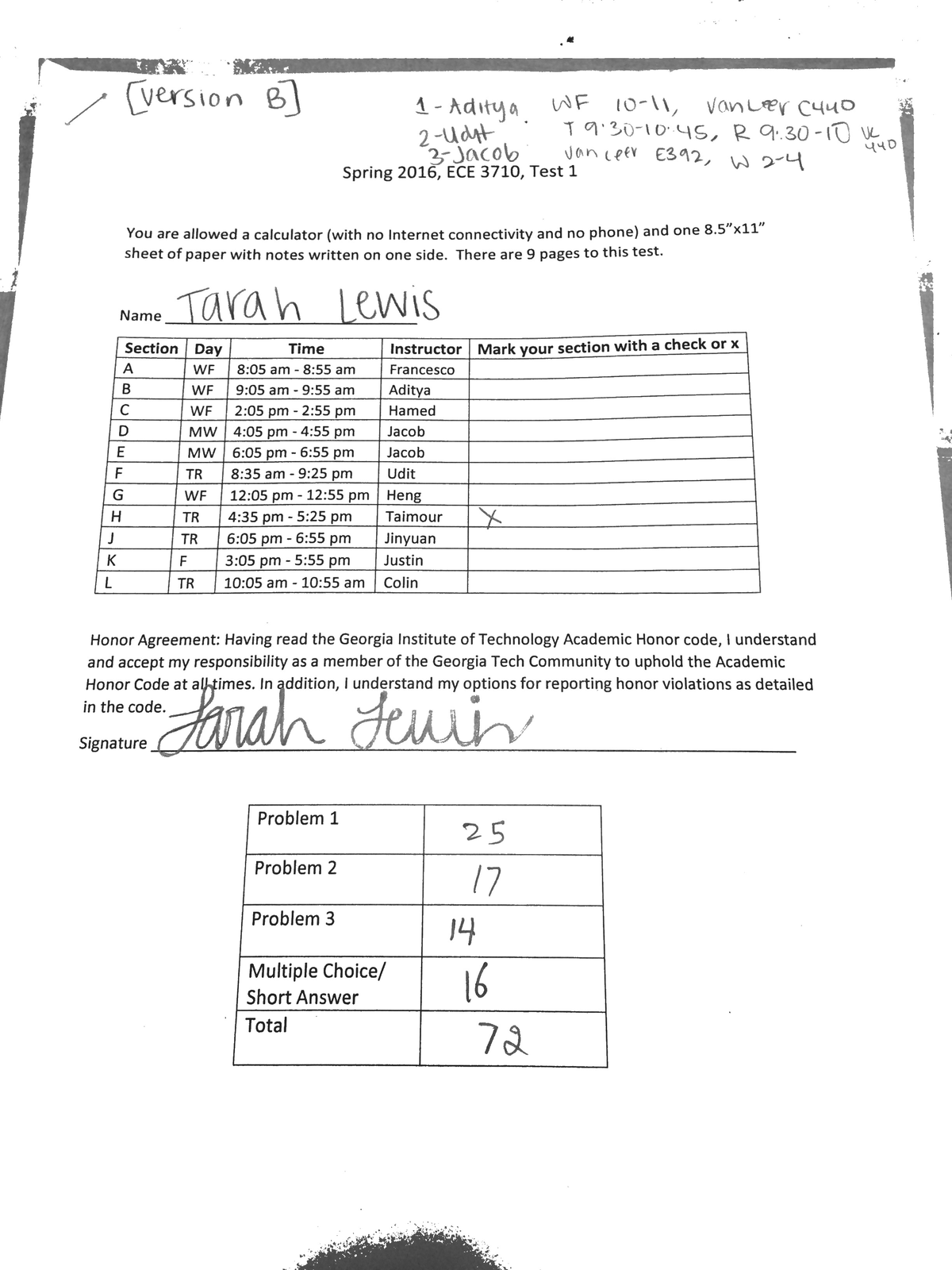 ECE3710- Test 1 - Exam Practice - ECE 3710 - Studocu