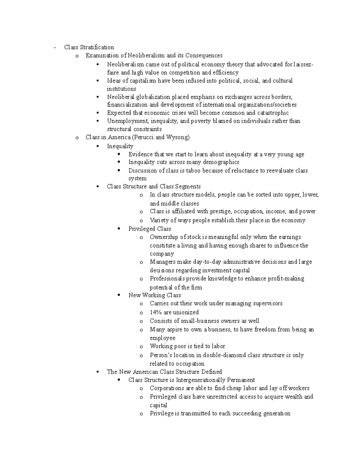Final Study Guide - Compilation of all reading notes from the second ...