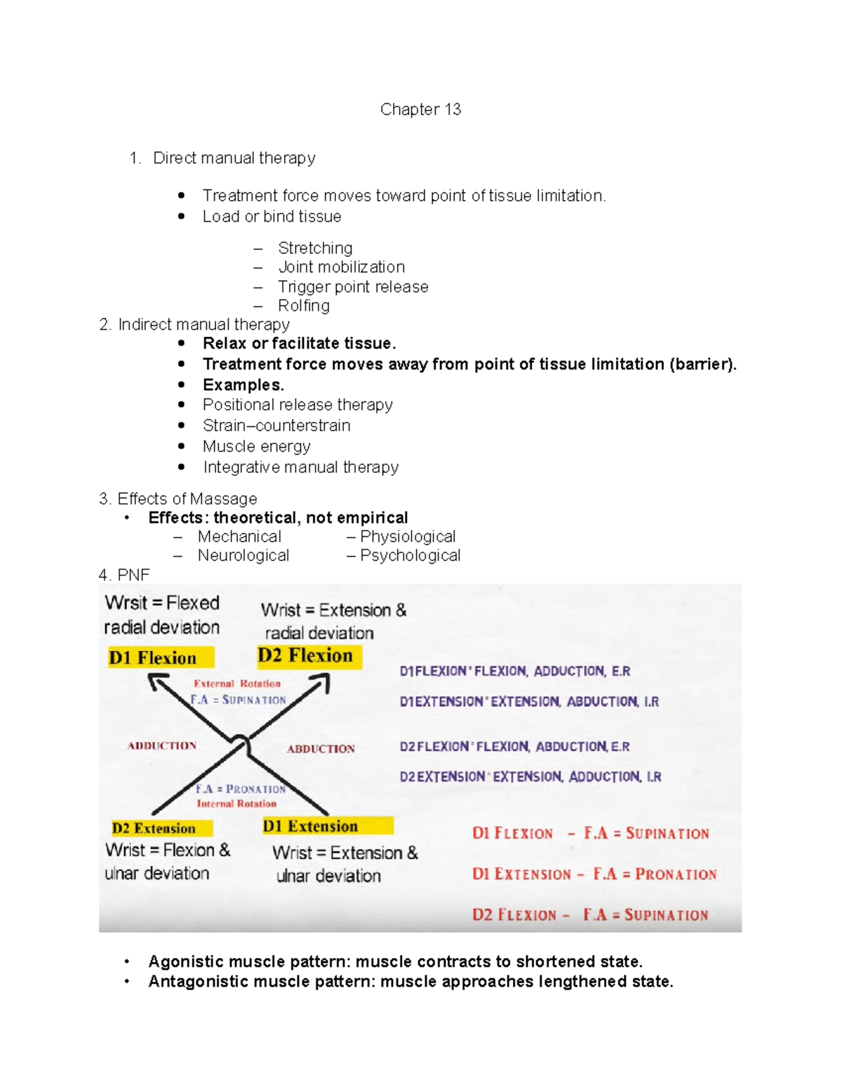 Chapter 13 14 15 rehab reveiw - Chapter 13 Direct manual therapy ...