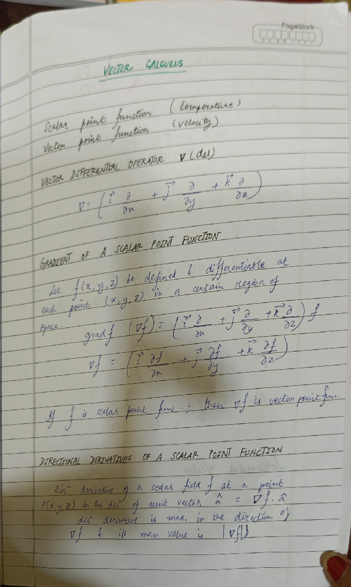 Vector calc - Advanced Calculus and complex analysis - Studocu
