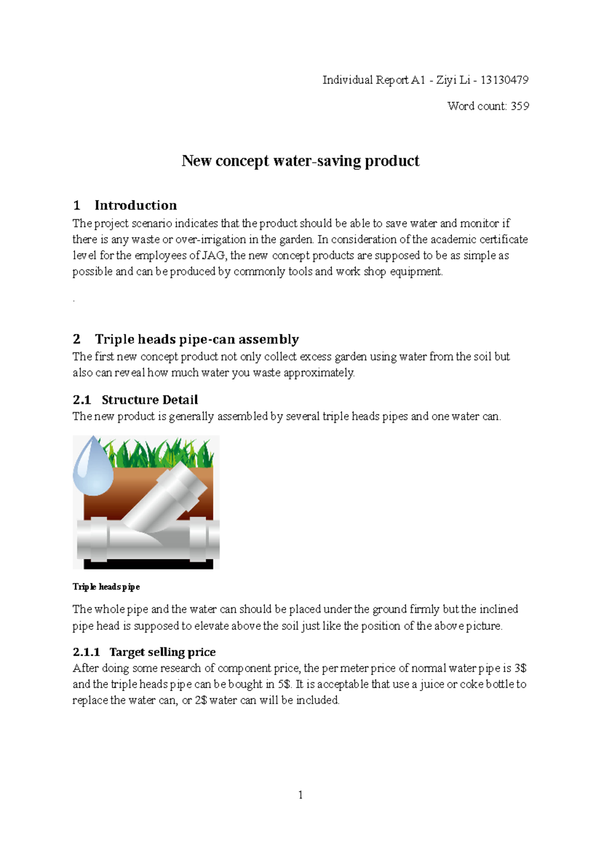 Individual Report A1 - Grade: B+ - Individual Report A1 - Ziyi Li ...