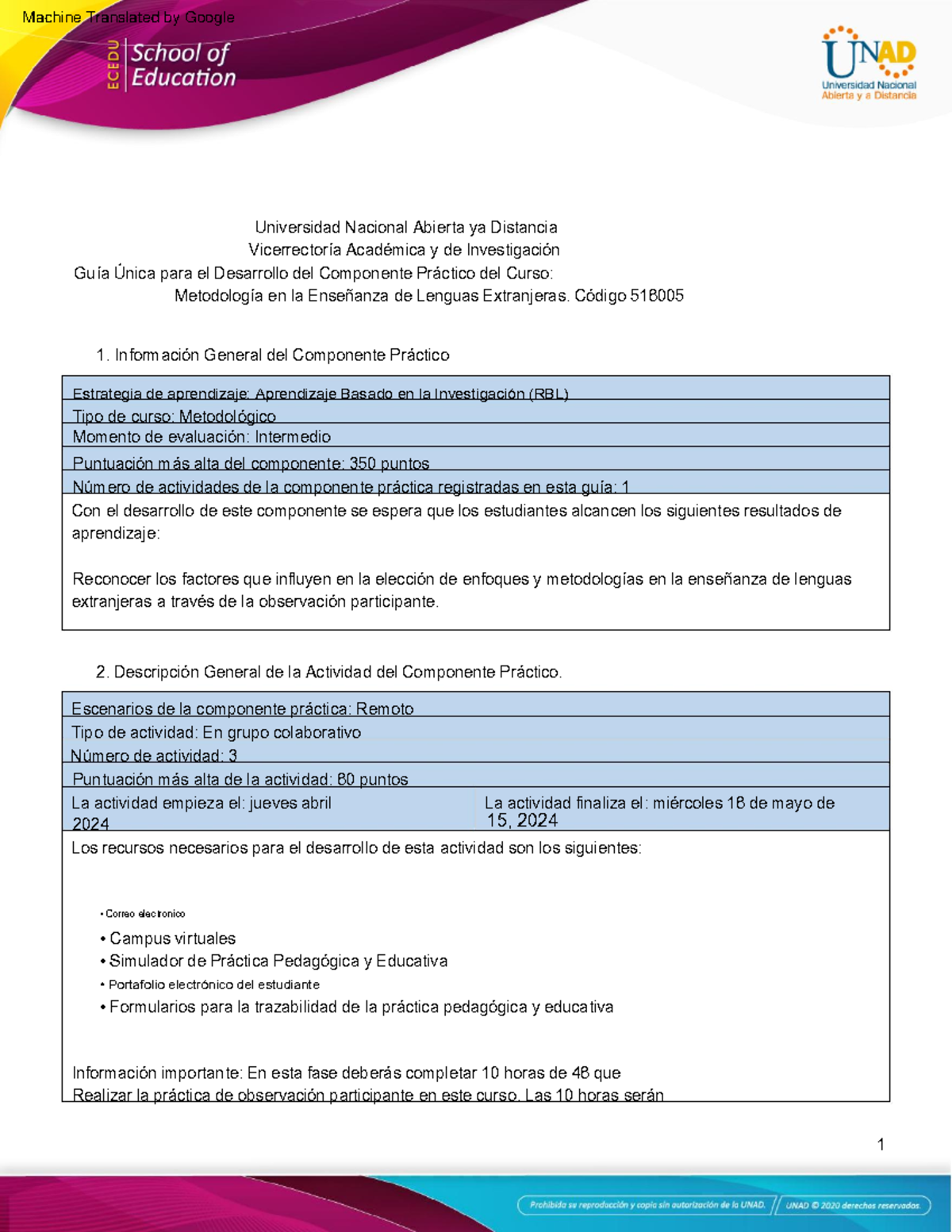 Guide for the Development of the Practical Component - Phase 4 - Simulated Scenario (5) - 15 ...