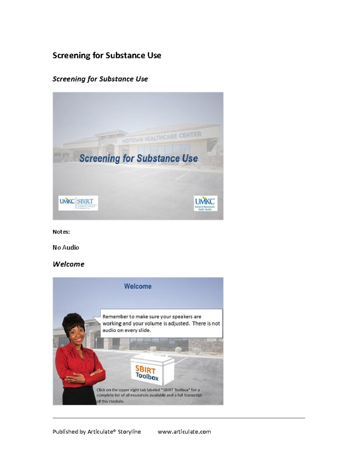 Screening for Substance Use PDF - Screening for Substance Use Screening ...