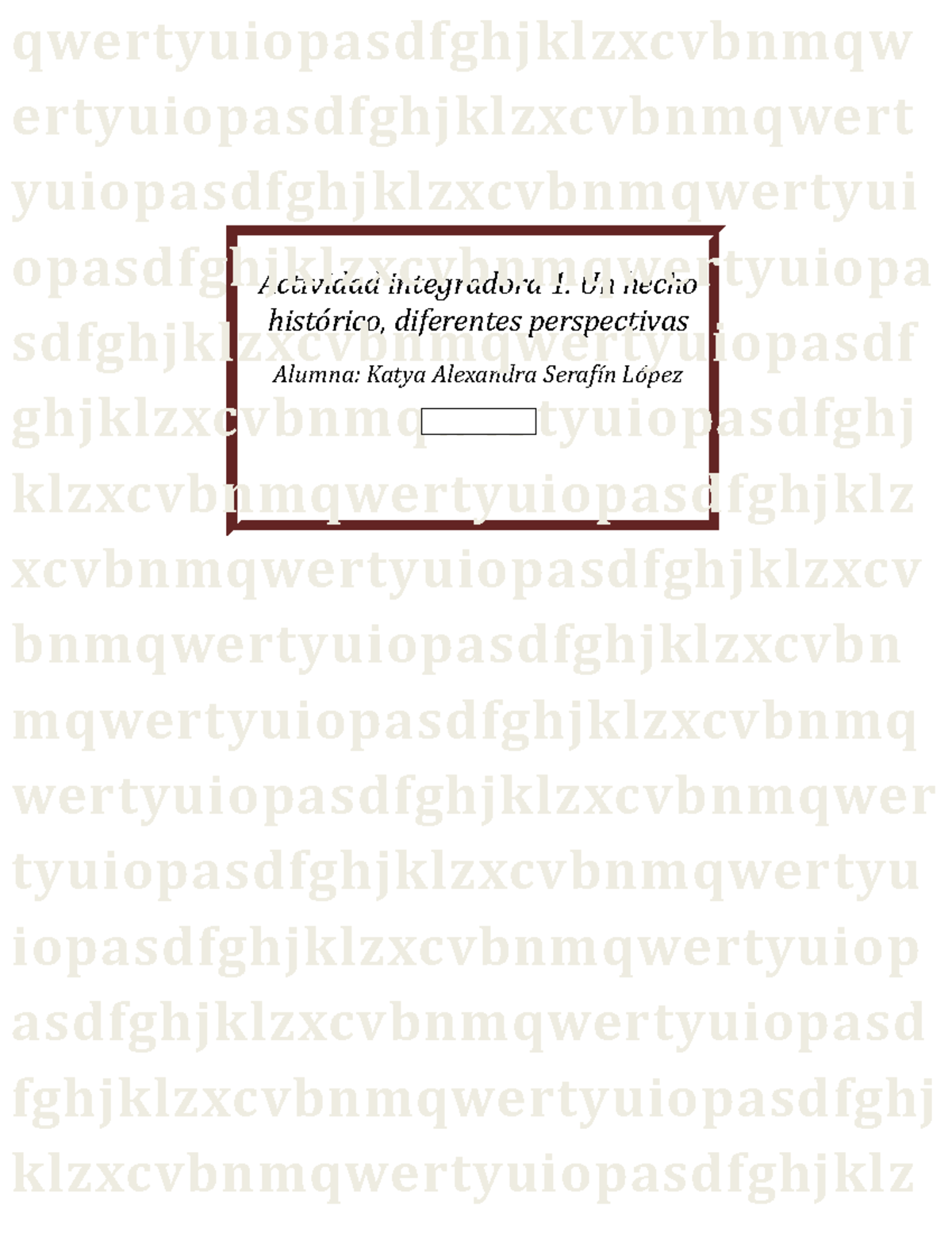 Serafin Lopez Katya Alexandra M03S1AI1 - Actividad integradora 1. Un ...