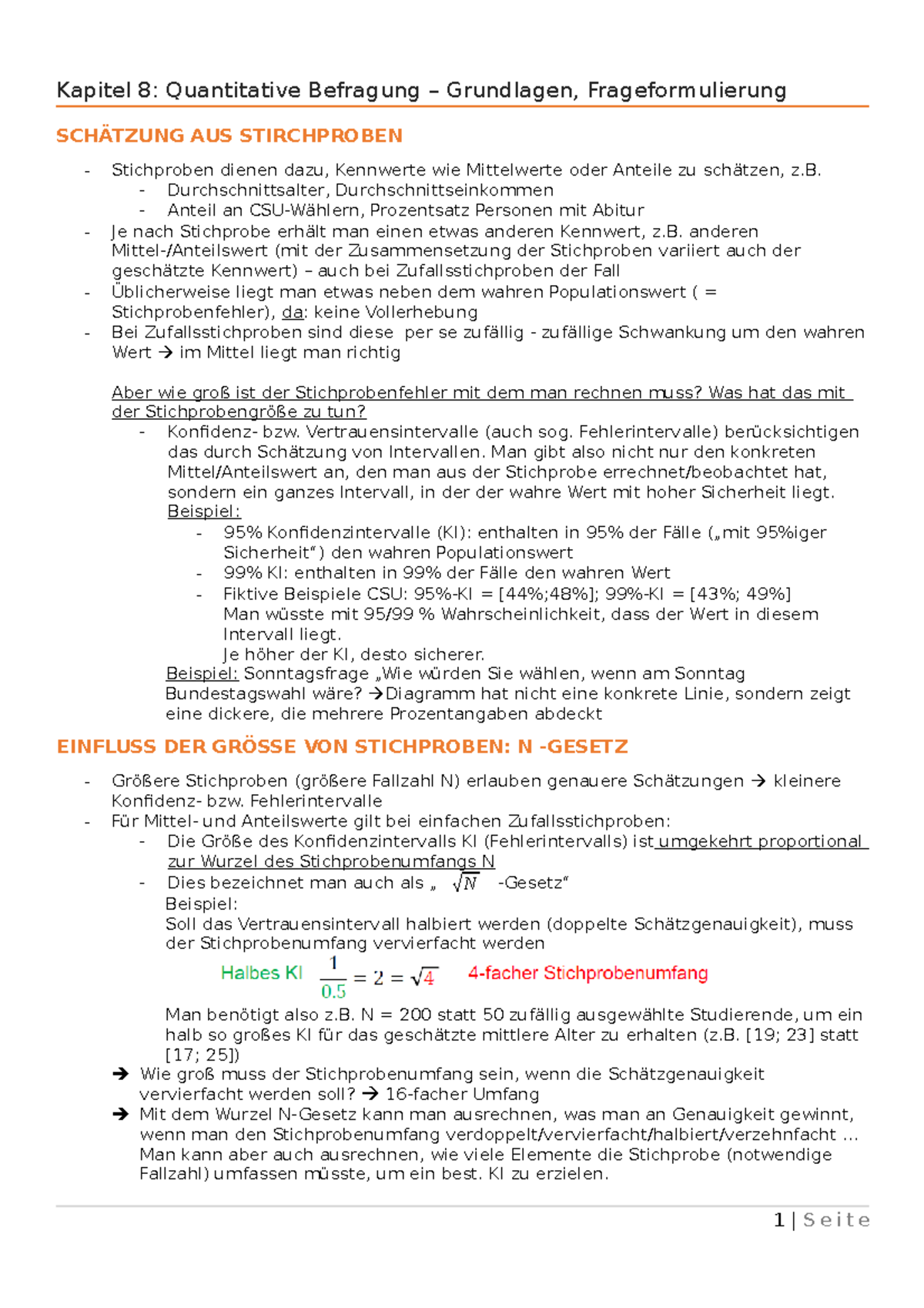 Quantitative Befragung I Grundlagen, Frageformulierung - Kapitel 8 ...