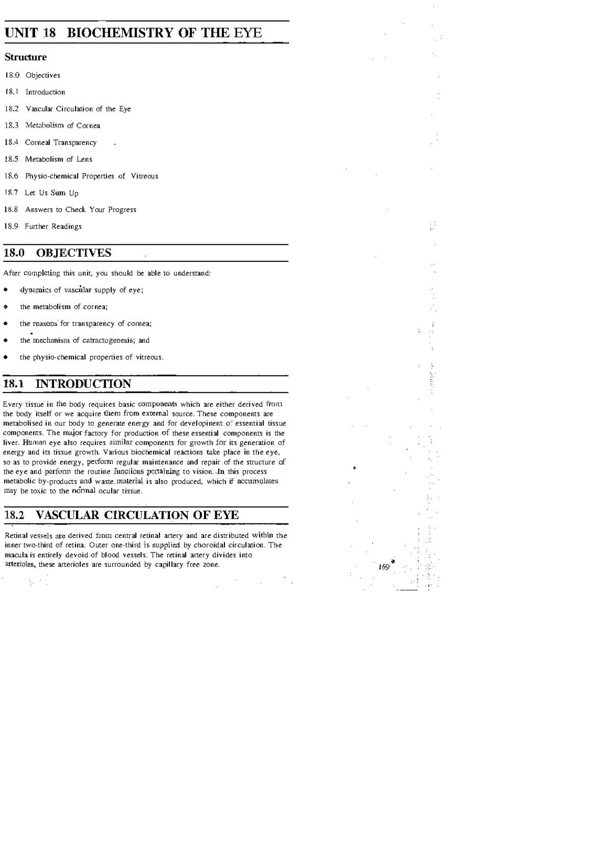Ocular Biochemistry - Happy Learning. - UNIT 18 BIOCHEMISTRY OF THE EYE ...