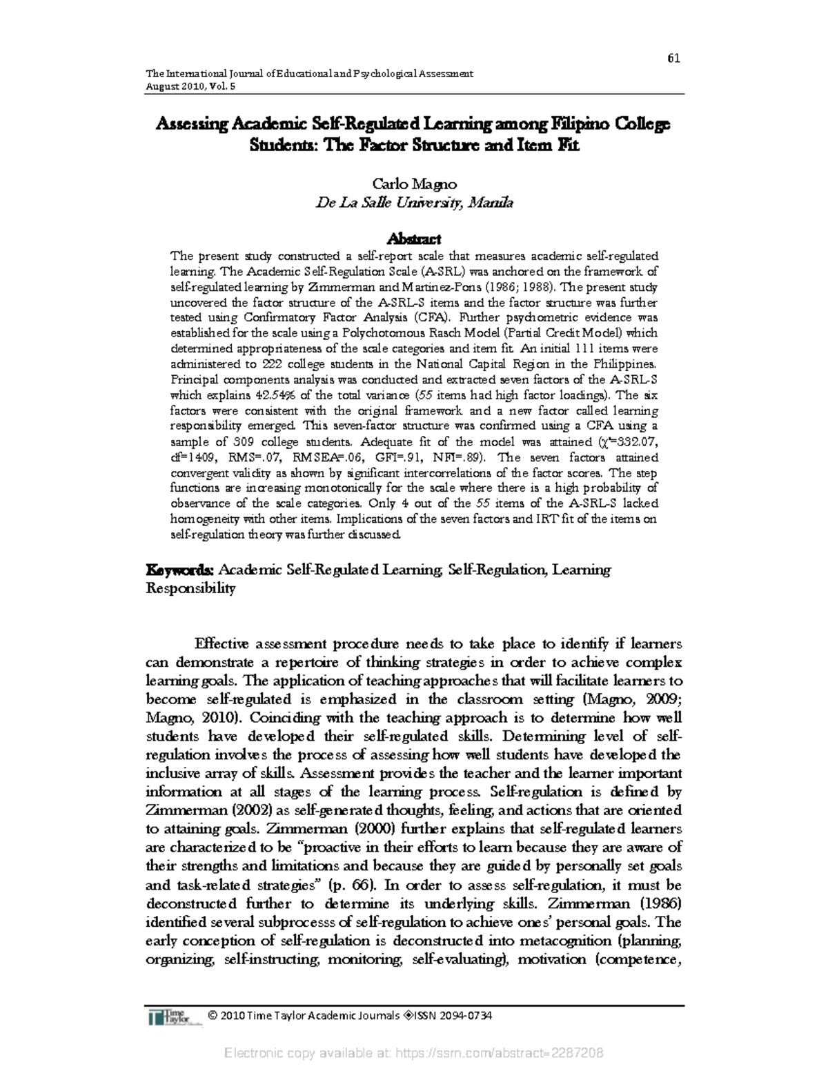 SSRN-id2287208 - nnbhbh - The International Journal of Educational and ...