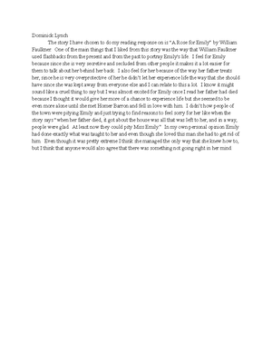 Intro to lit response to a dolls house response - Dominick Lynch ...