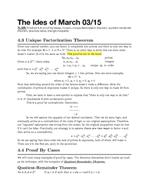 CSCI 150 - Cheat Sheet - Notes based on Proofs: DIRECT PROOF: Skeleton ...