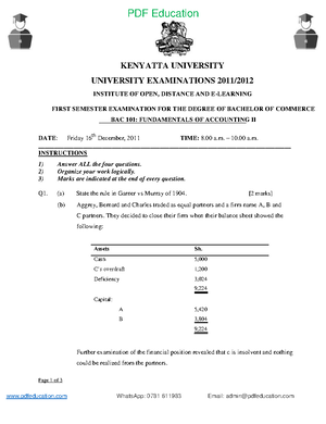 BAC 200 Accounting FOR Assets - MACHAKOS UNIVERSITY University ...