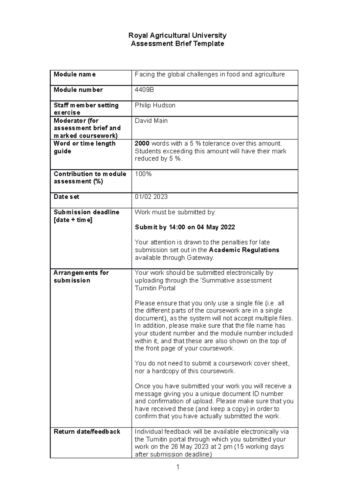 4409B Assessment brief 2022 23 - Royal Agricultural University ...