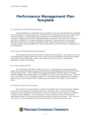 Task 2 - C234 - training & development WGU - Pass - Alyssa Hamblin C234 ...