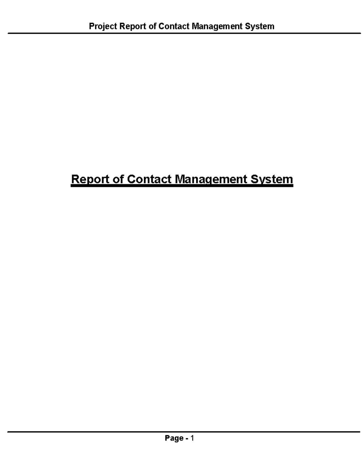 Python micro project - Report of Contact Management System Introduction ...