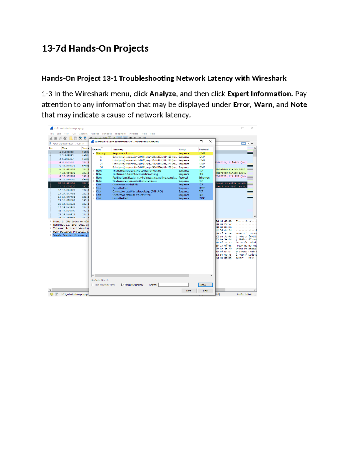 Module 13 Hands-On Projects - 13-7d Hands-On Projects Hands-On Project ...
