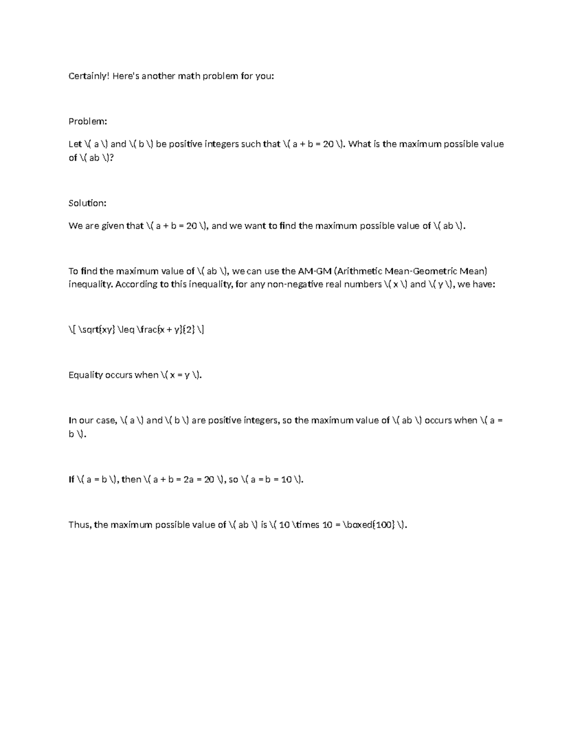 Homework 62 - Statistical inference - Certainly! Here's another math problem for you: Problem ...
