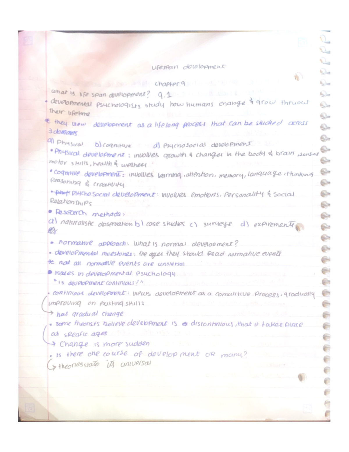 chapter 9 - human development - PSY 101 - Studocu