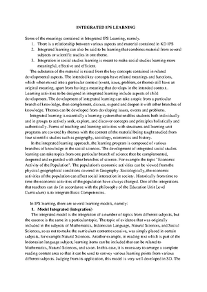 Social Interaction Essay 2022 2 - RESUME OF STUDY MATERIALS IN IPS EDUCATION The focus of the ...