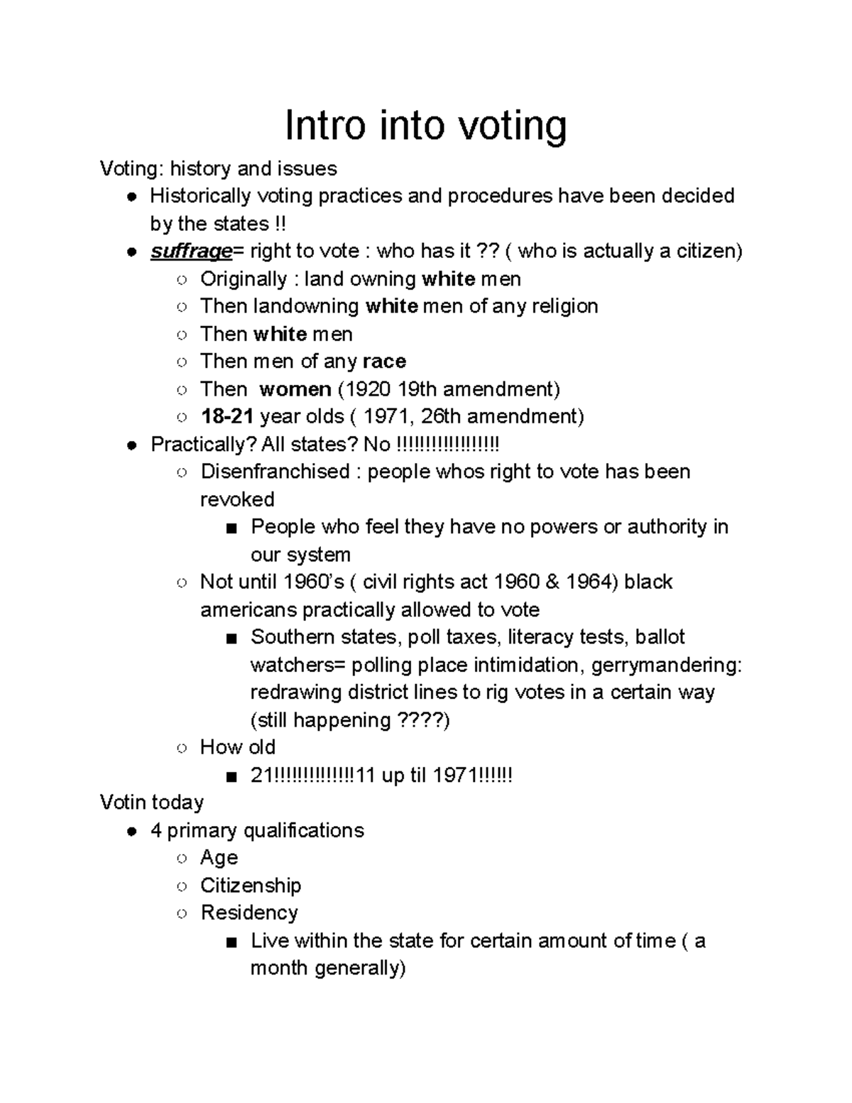 I love voting and it doesnt count towards anything - Intro into voting ...