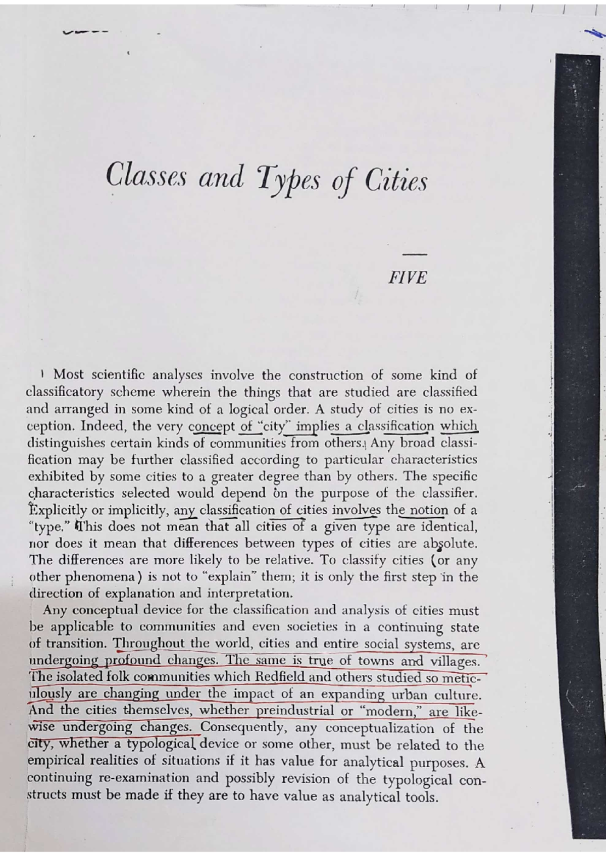 Classification of Cities- Gist & Fava - Urban & Rural Planning - Studocu