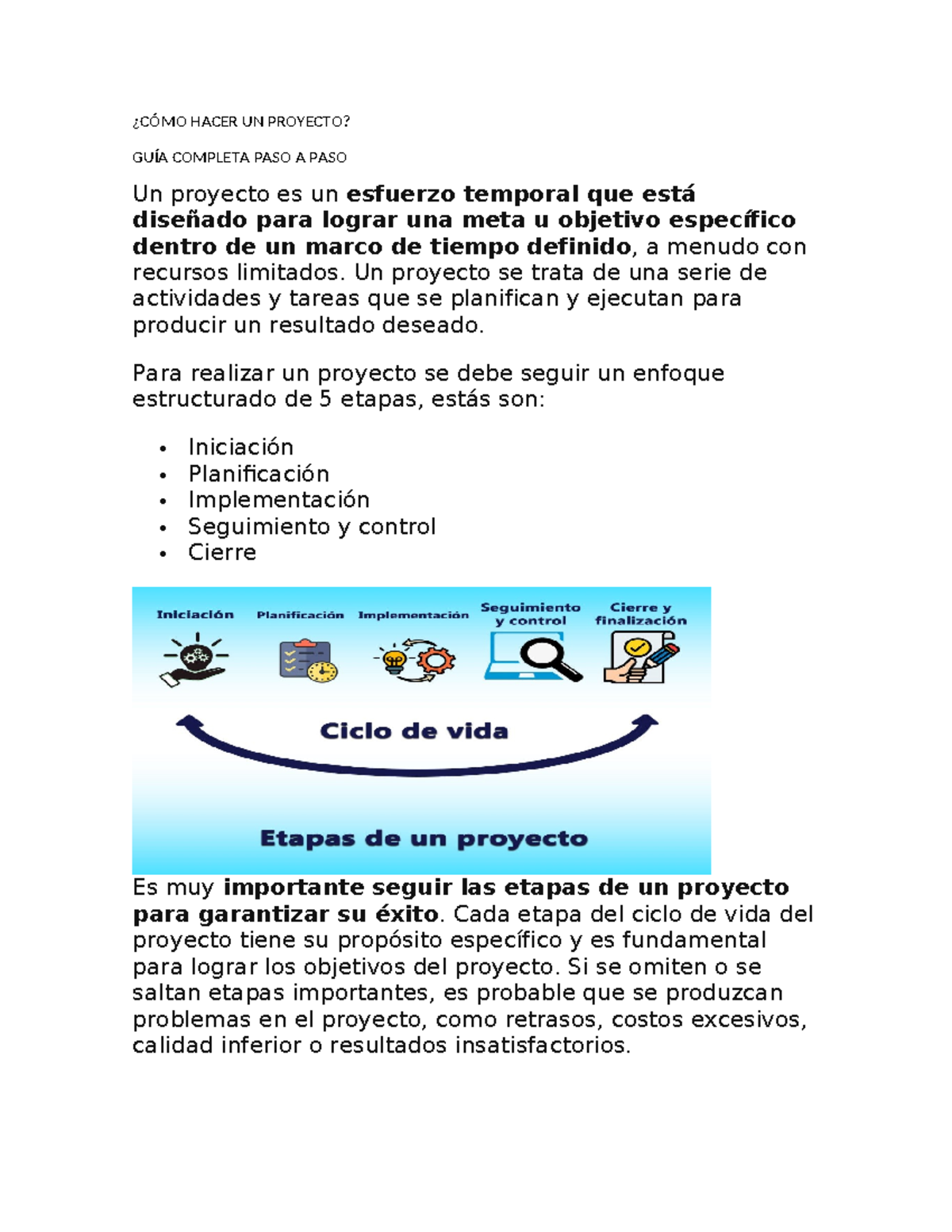 CÓMO Hacer UN Proyecto - ¿CÓMO HACER UN PROYECTO? GUÍA COMPLETA PASO A ...