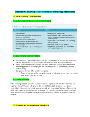 HSC PDHPE Core 2 - Factors affecting performance cheat sheet - Energy ...