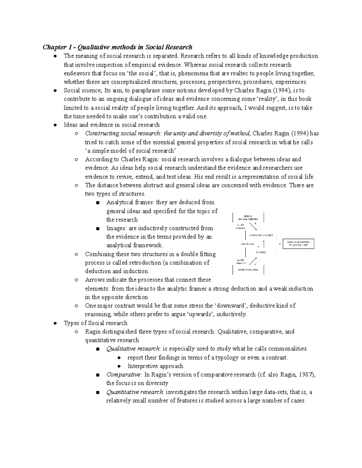 Qualitative Research - Textbook Notes (1-4) - Chapter 1 - Qualitative ...