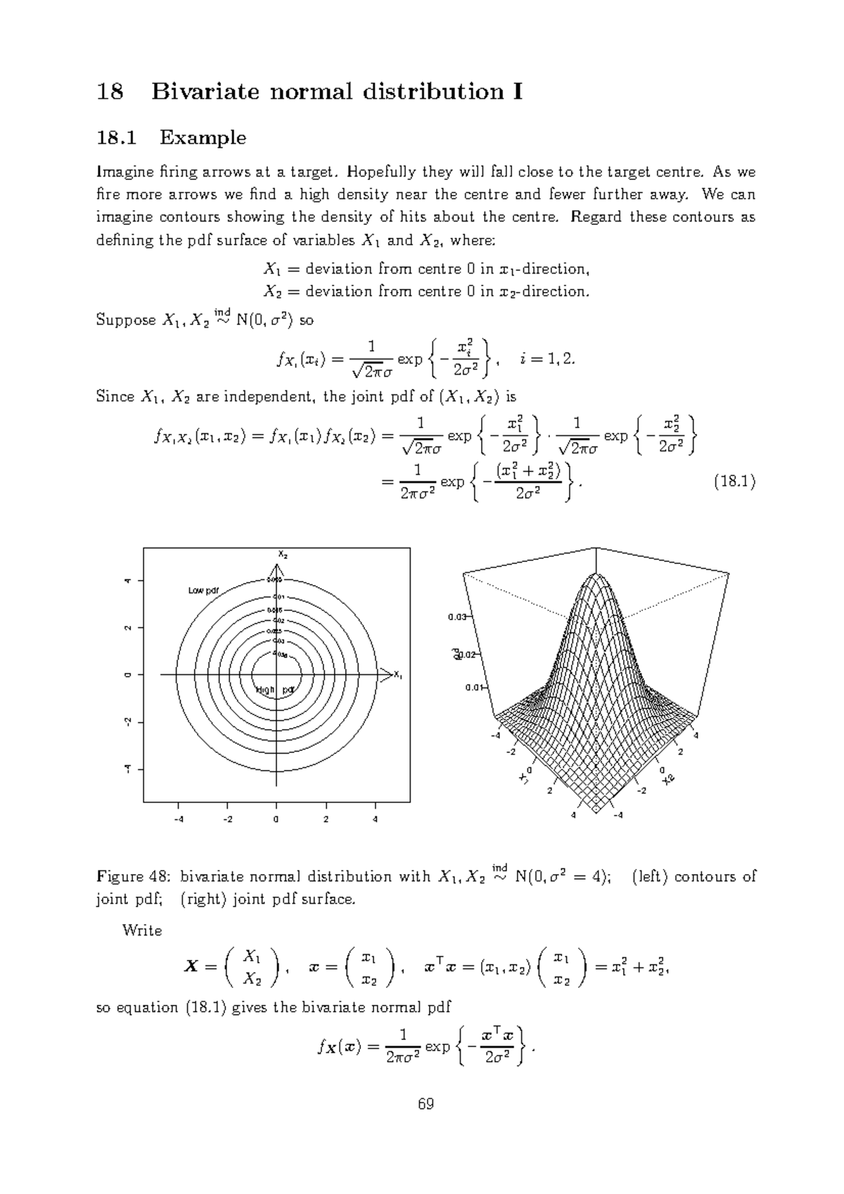 Bivariate Normal Distribution transformation pdf joint marginal - 18 ...