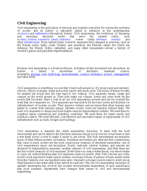 Evolution of Civil Engineering - How Civil Engineering has evolved over ...