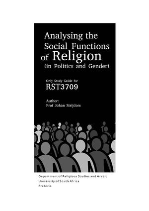 Tut Letter 101 - Gerald - RST3709/101/3/ Tutorial letter 101/3 ...