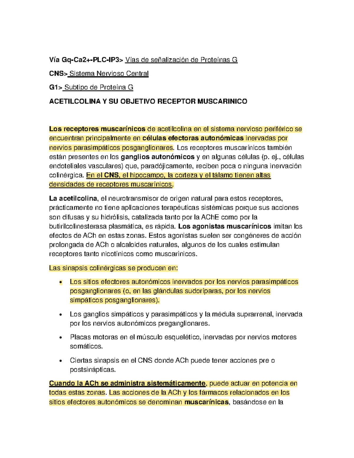 Goodman Capitulo 9 - Resumen Farmacología terapeutica - Vía Gq-Ca2+-PLC ...