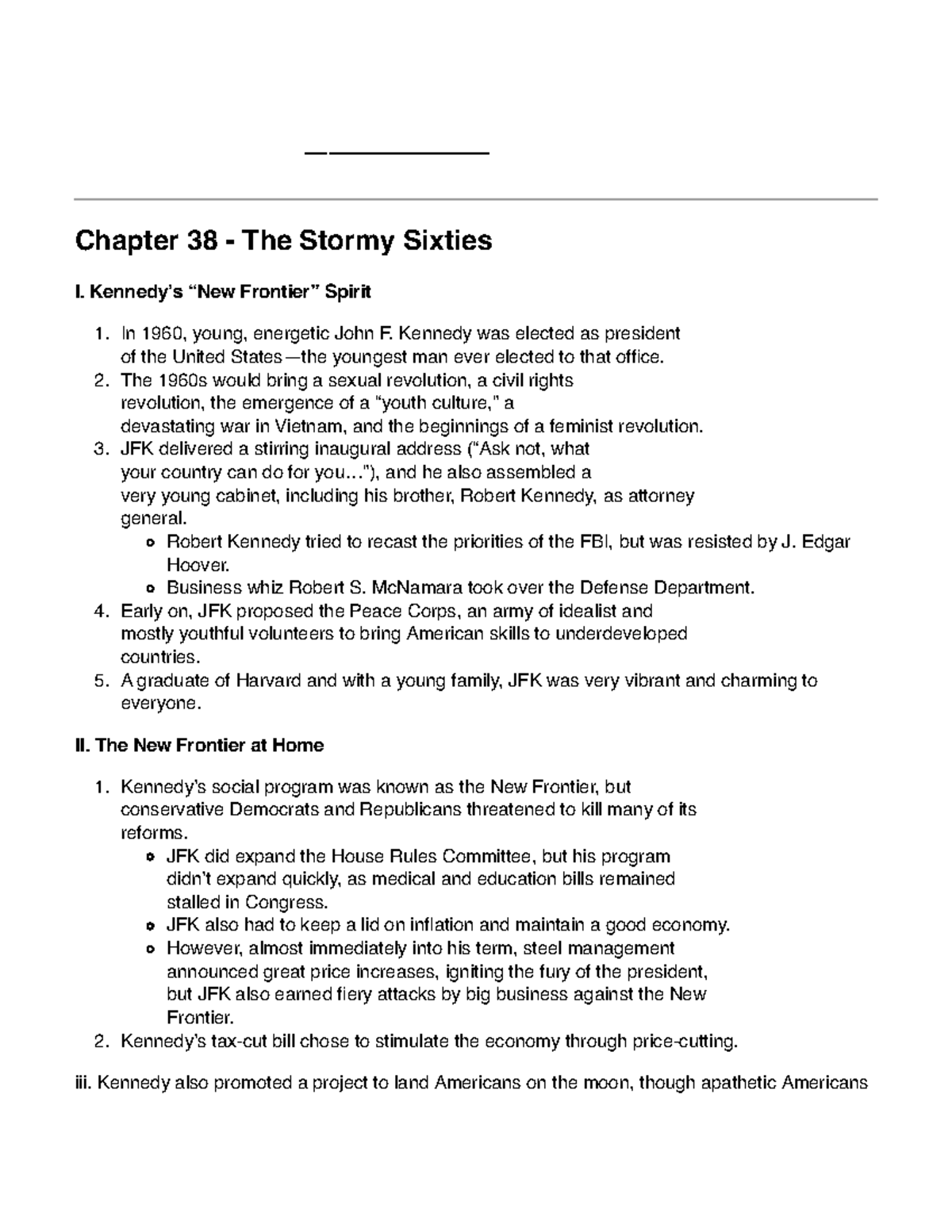 Chapter 38 - The Stormy Sixties - Chapter 38 - The Stormy Sixties I ...
