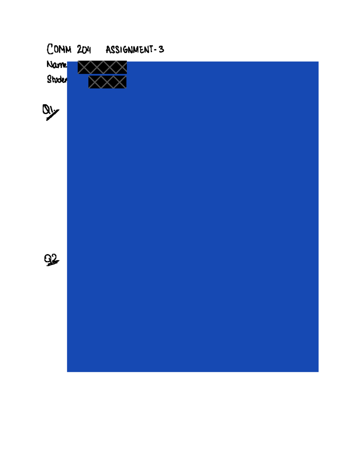 COMM204-PS3 - problem set - COMM 204 ASSIGNMENT 3 Names Studentnos TheP K formula is a ...