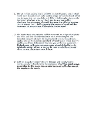 Week 2 Lab Report - Nervous System Lab Report List the components of ...