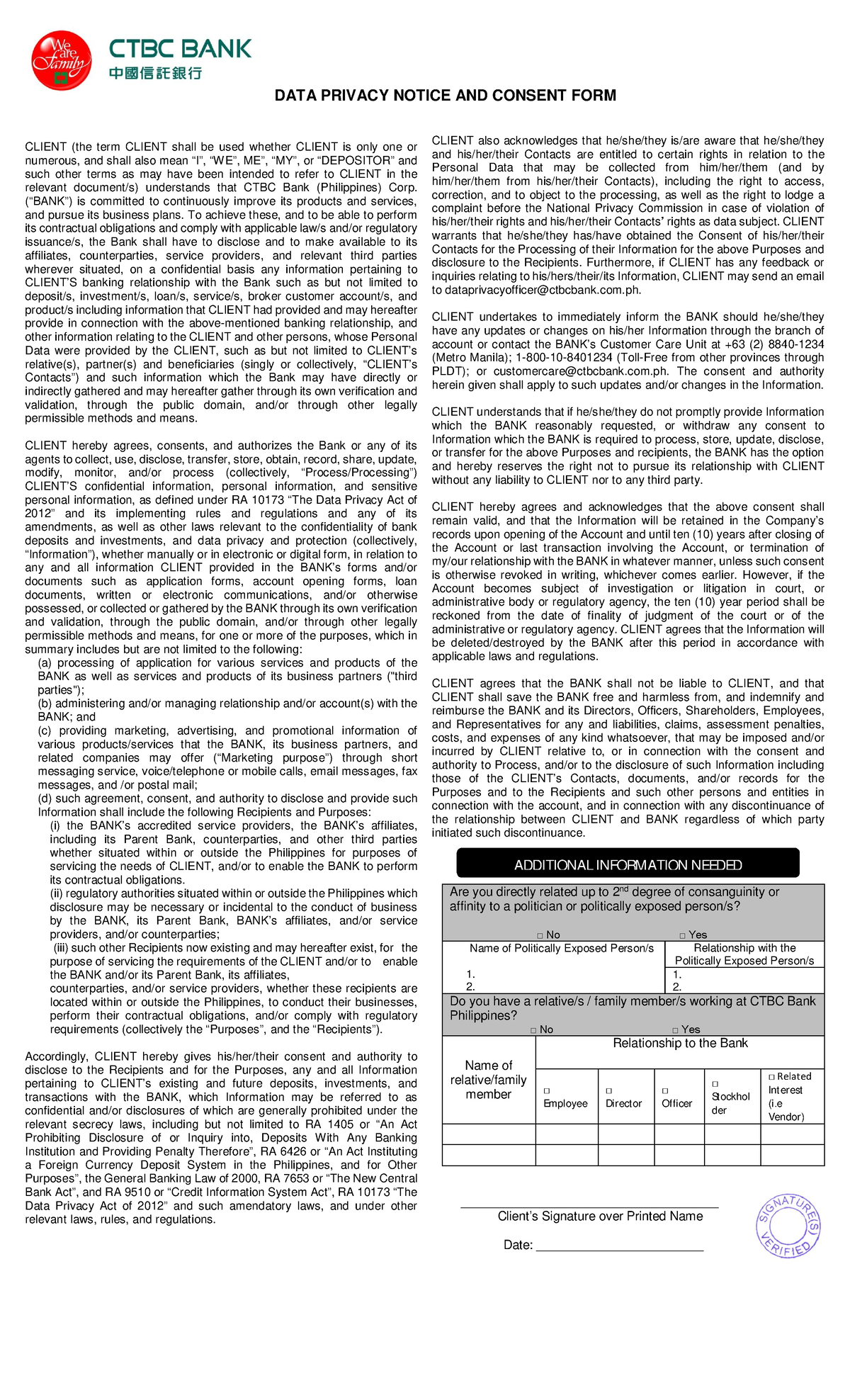 CTCB Application Form 2022 part 2 - ADDITIONAL INFORM ATION NEEDED ...