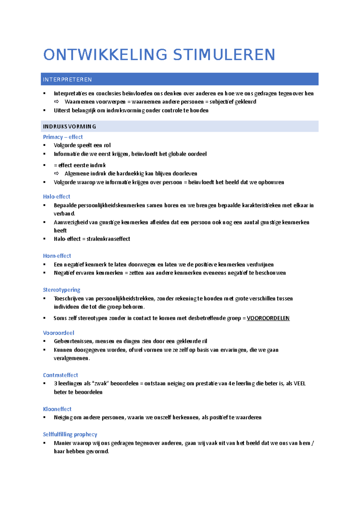 Interpreteren - ONTWIKKELING STIMULEREN INTERPRETEREN Interpretaties en ...