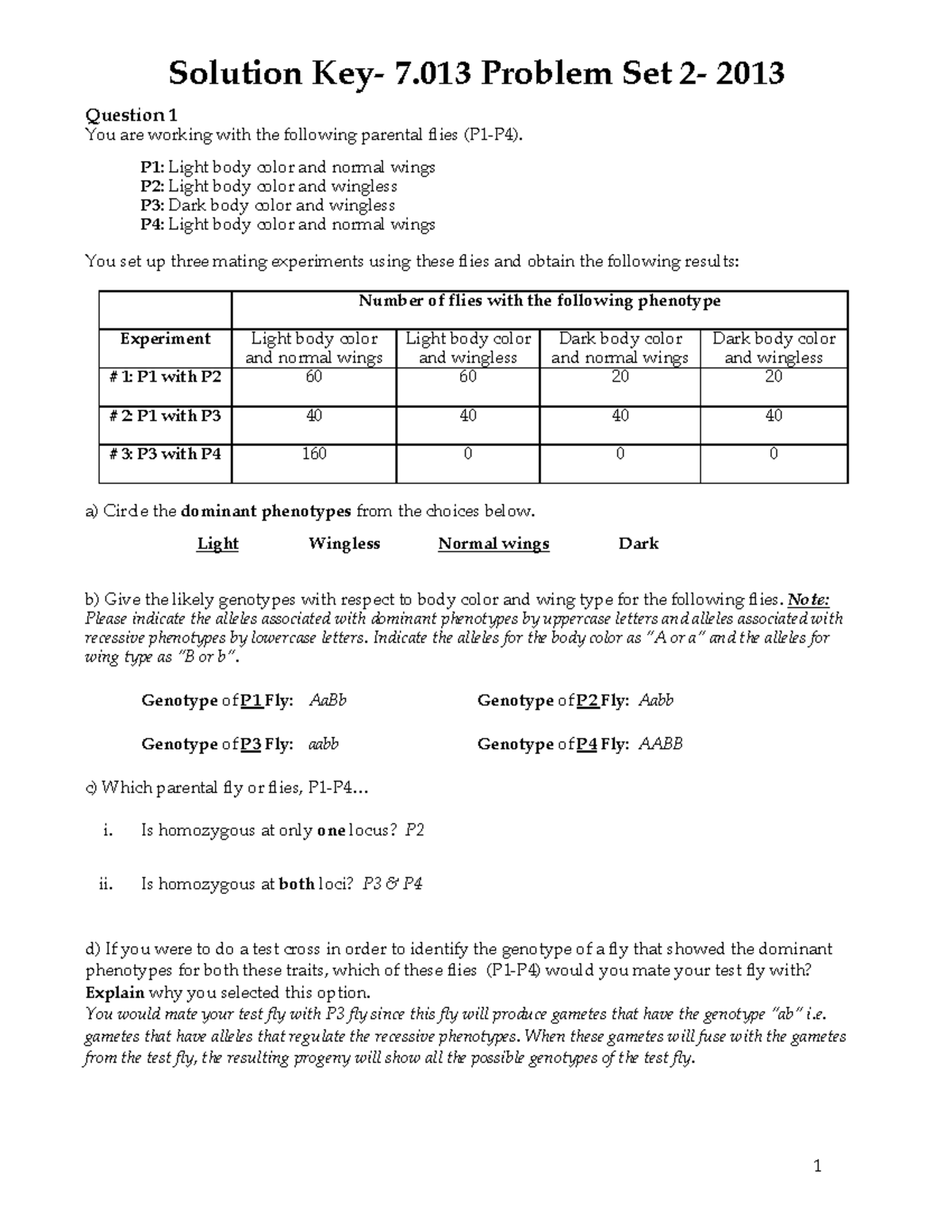 MIT7 013S13 Pset 2Sol - Practice - Solution Key- 7 Problem Set 2- 2013 ...
