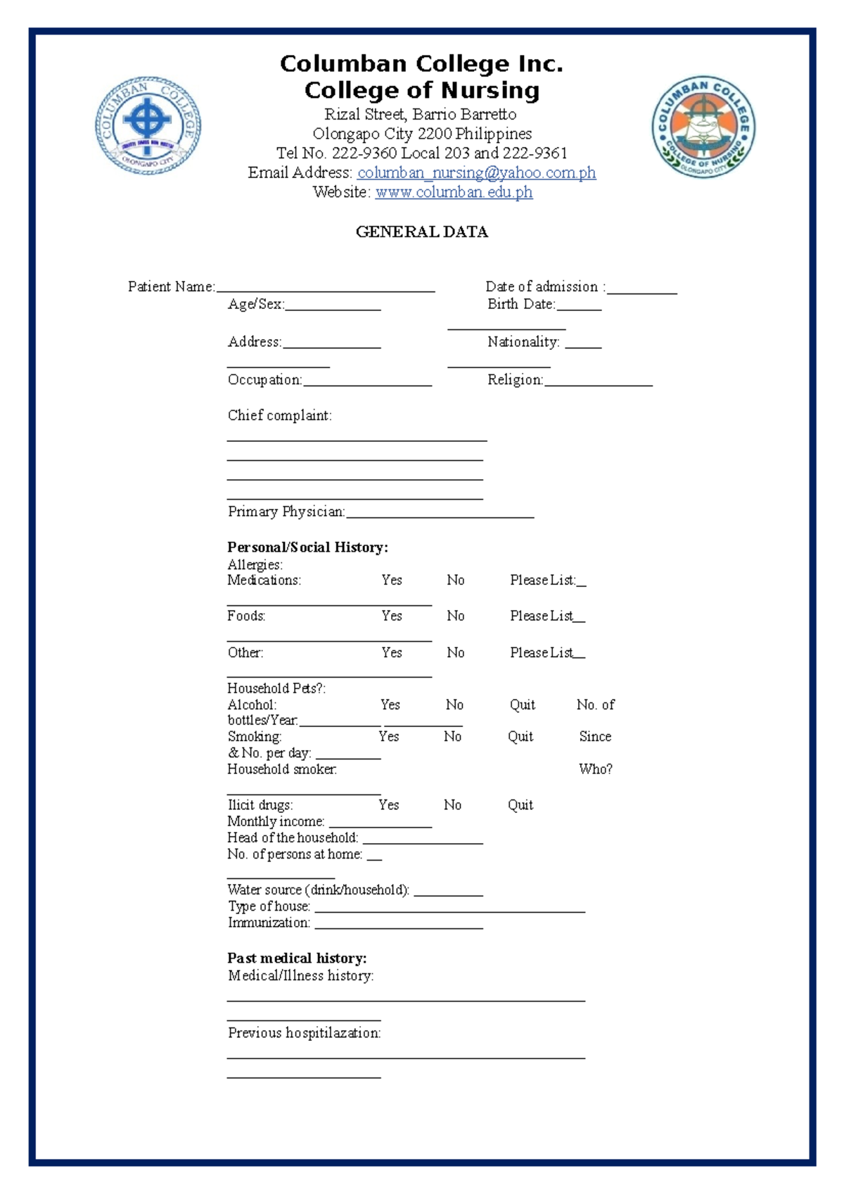 CASE- Study-DATA - for patient data sheet - College of Nursing Rizal ...