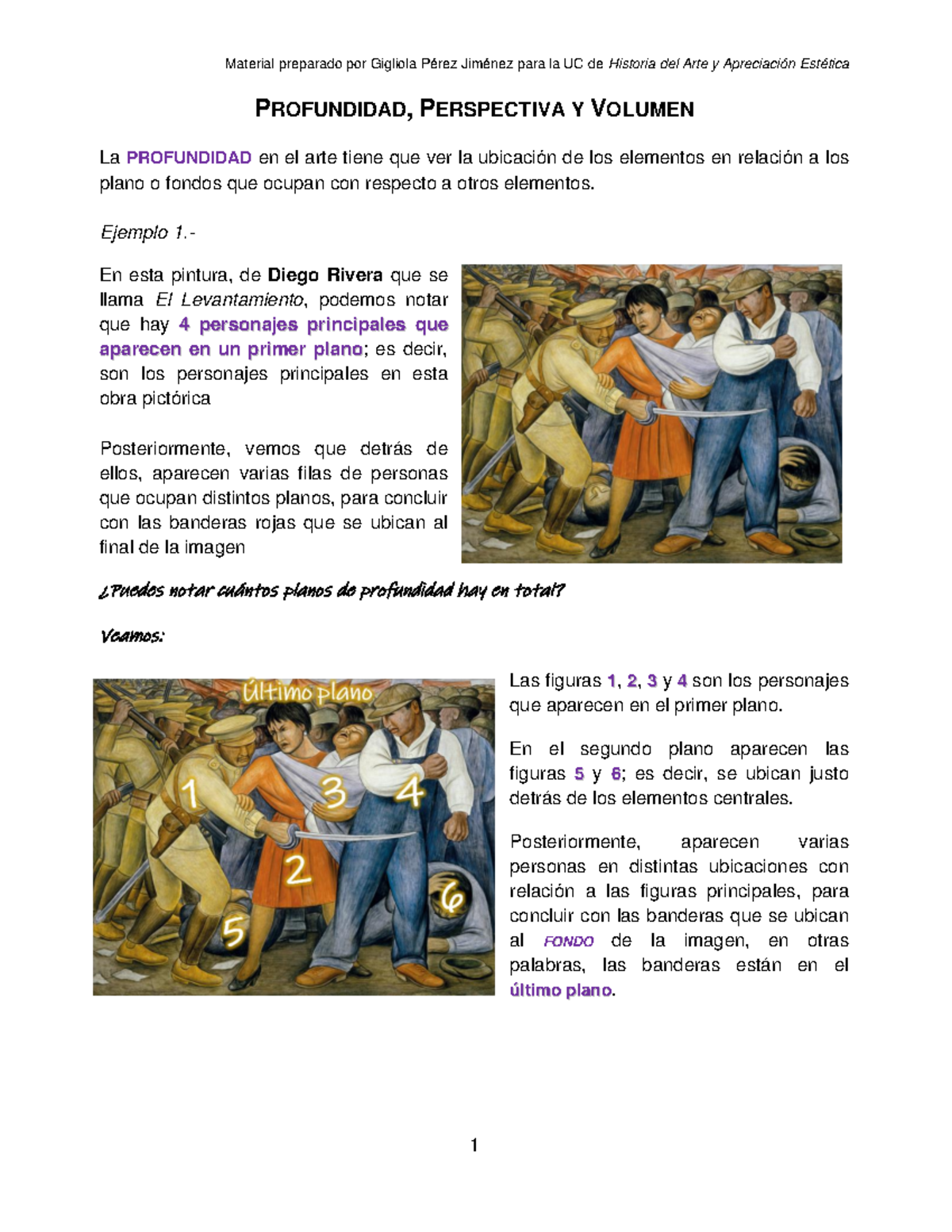 Profundidad, perspectiva y volumen - PROFUNDIDAD, PERSPECTIVA Y VOLUMEN ...