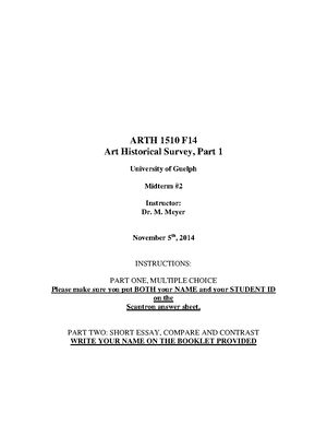 Art Historical Studies Chap 4,5,6 - Art Historical Studies ARTH 1510 ...