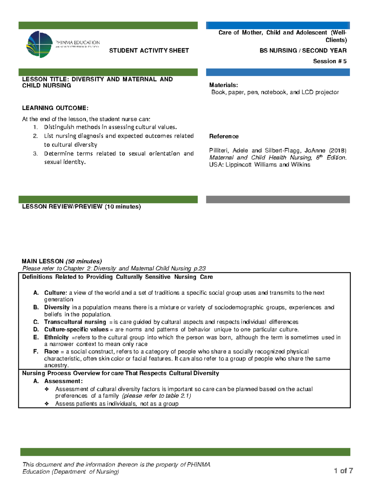 Ob1 Sas 5 Lecture Notes Sas5 This Document And The Information Thereon Is The Property Of