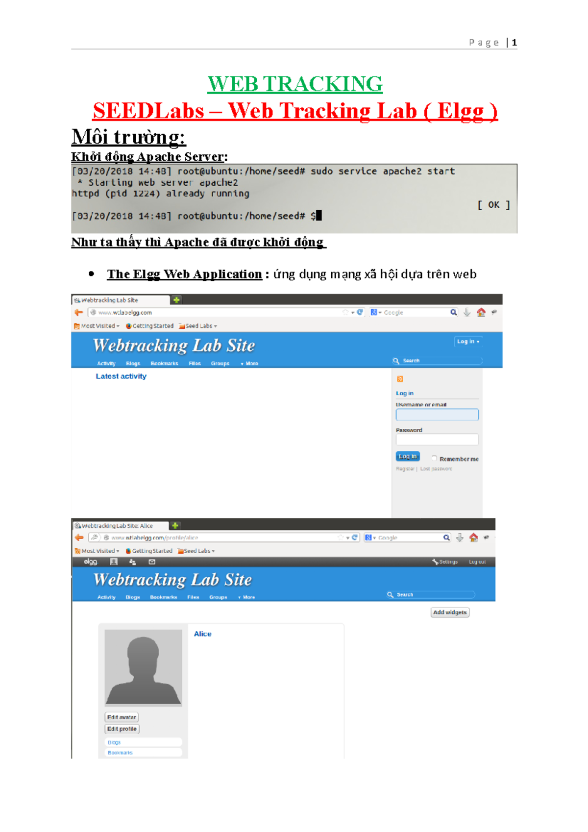 Web-Tracking - Web Tracking - WEB TRACKING SEEDLabs – Web Tracking Lab ...