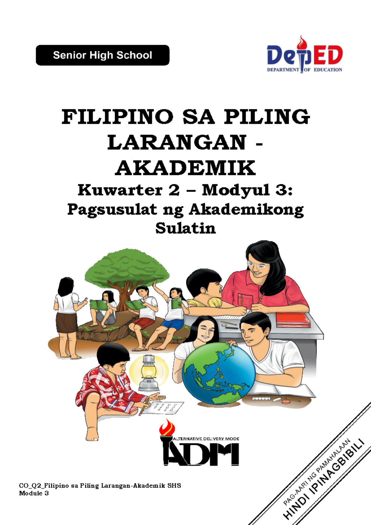 Q2 M3 Filipino SA Piling Larangan- Akademik - FILIPINO SA PILING ...