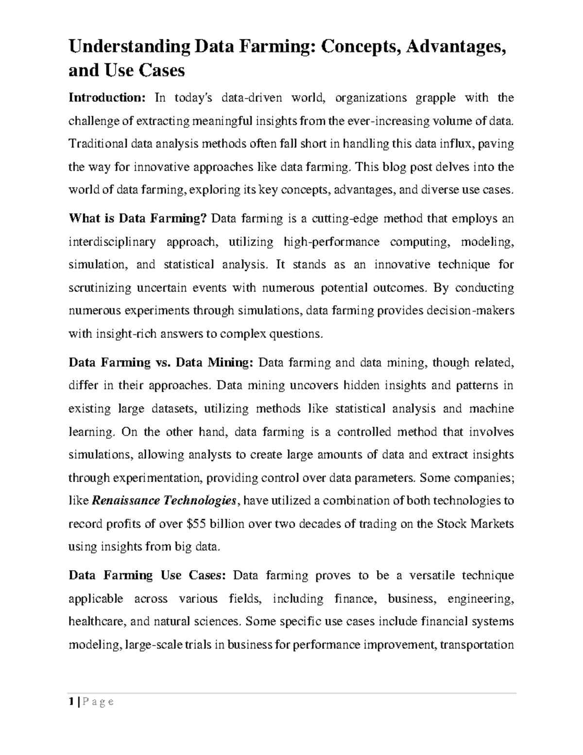 Understanding Data Farming, Concepts, Advantages, and Use Cases - and ...